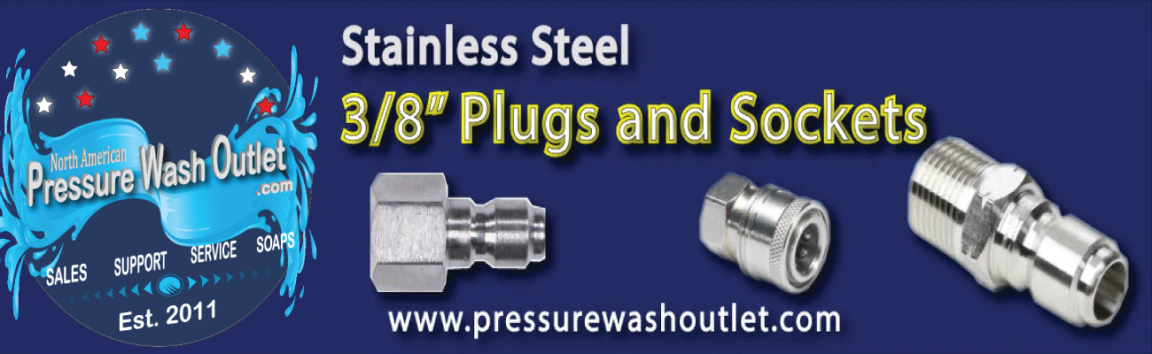 PRESSURE WASH 3/8" SOCKETS AND PLUGS – North American Pressure Wash Outlet
