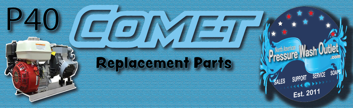 COMET PUMPS P40 PUMP REPLACEMENT PARTS – North American Pressure Wash ...