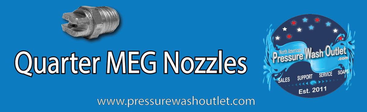 PRESSURE WASH QUARTER MEG NOZZLES – North American Pressure Wash Outlet