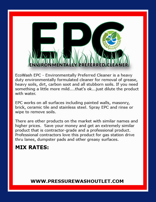 EPC DEGREASER ENVIRONMENTALLY PREFERRED CLEANER by ECOWASH – North ...