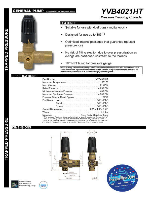 MULTI-GUN PRESSURE ACTUATED UNLOADER by GENERAL PUMP – North American ...