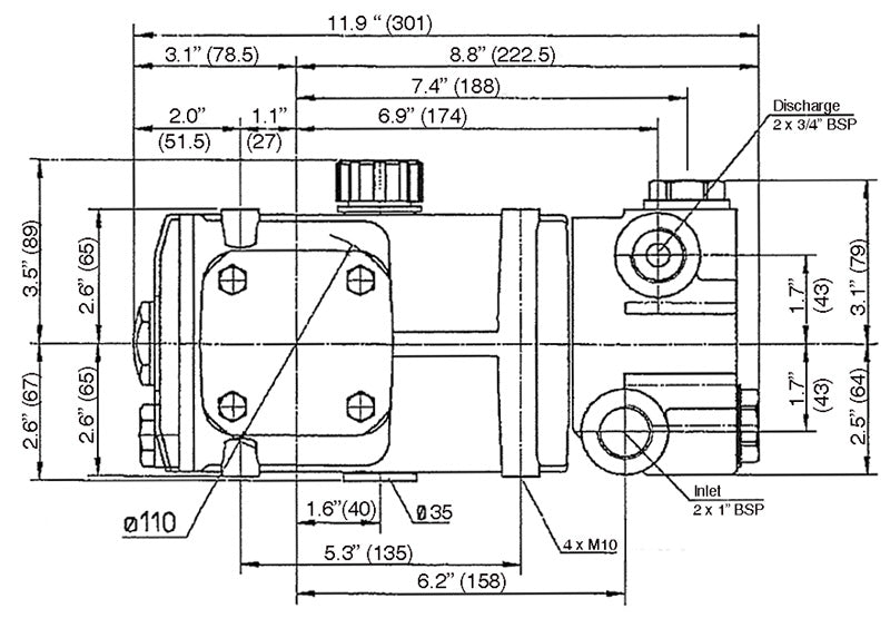 P420AR PUMP by GIANT PUMPS (3158) – North American Pressure Wash Outlet
